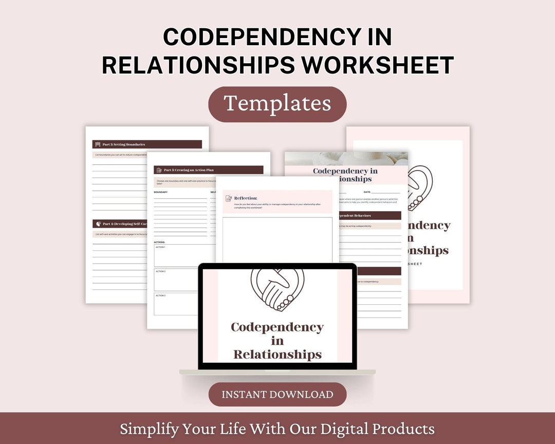 Boundary-setting Therapy Guide: Worksheets for Codependency, Toxic ...