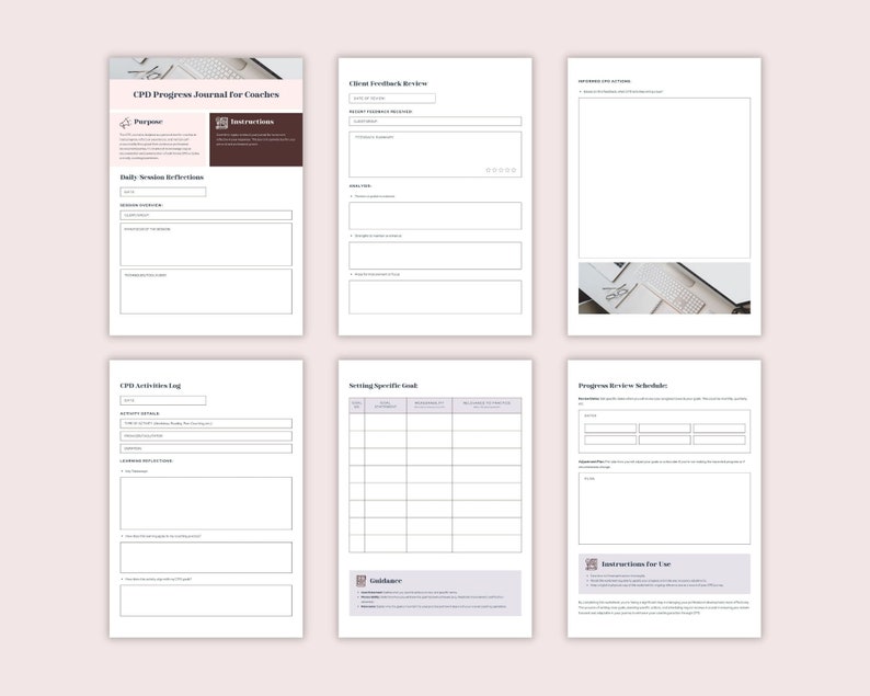 Coach Worksheet, CPD Worksheet for Coaches, Personal Development ...