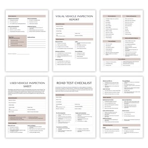 Editable Auto Inspection Checklist: Digital Template for Buyers ...