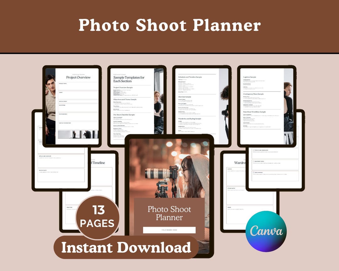 Styled Photo Shoot Planner: Plantilla De Organizador De Eventos Con ...
