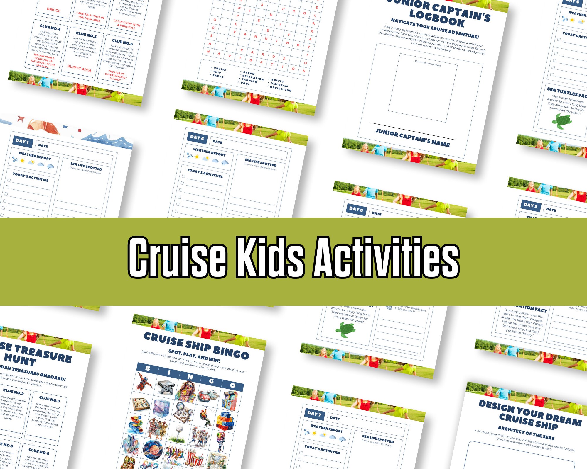 Cruise Theme Kids Activities, Cruise Ship Travel Bingo, Cruise Ship ...