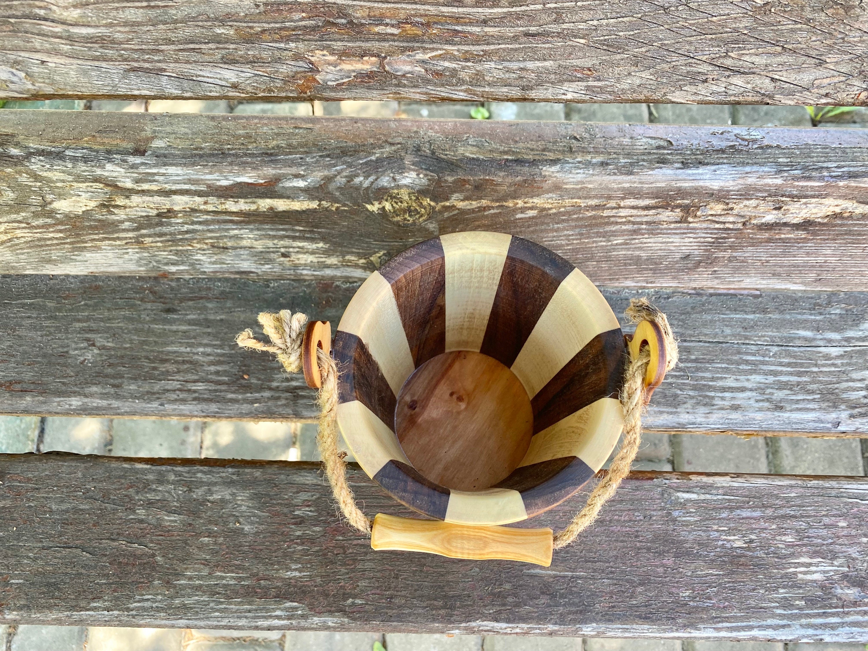 Wooden Bath Bucket Small Wooden Bucket 1 Liter 0.26 Gallon - Etsy