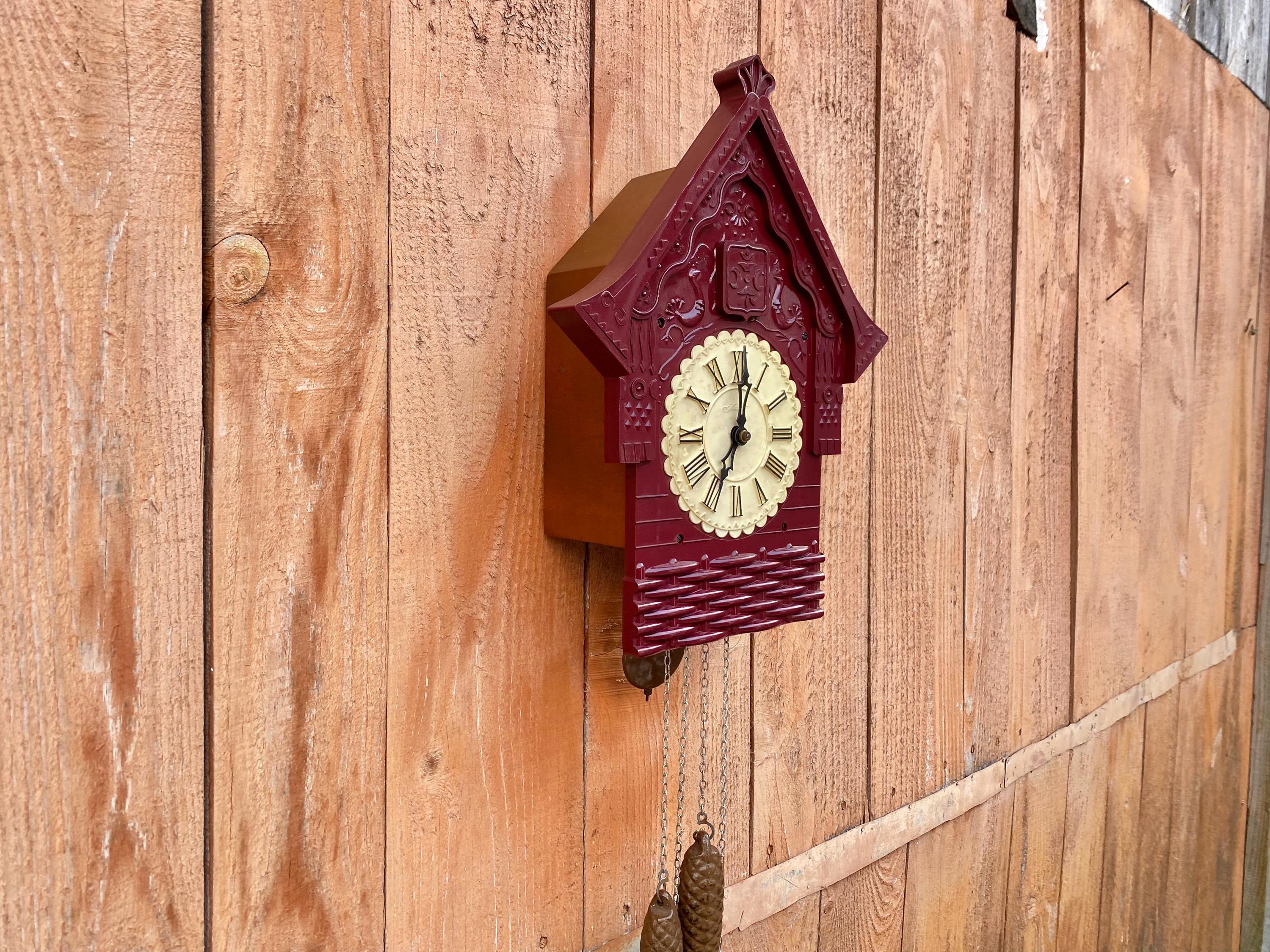 Soviet Vintage Cuckoo Clock, USSR Clock, Wooden Clock, Soviet Working ...