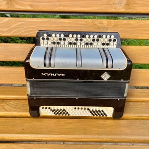 Russian Bayan Kungur 3 Rows 100 Bass, Chromatic Button Accordion ...