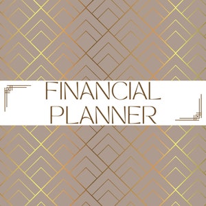 Editable Printable Financial Planner | Budget Planner | Account Tracker ...