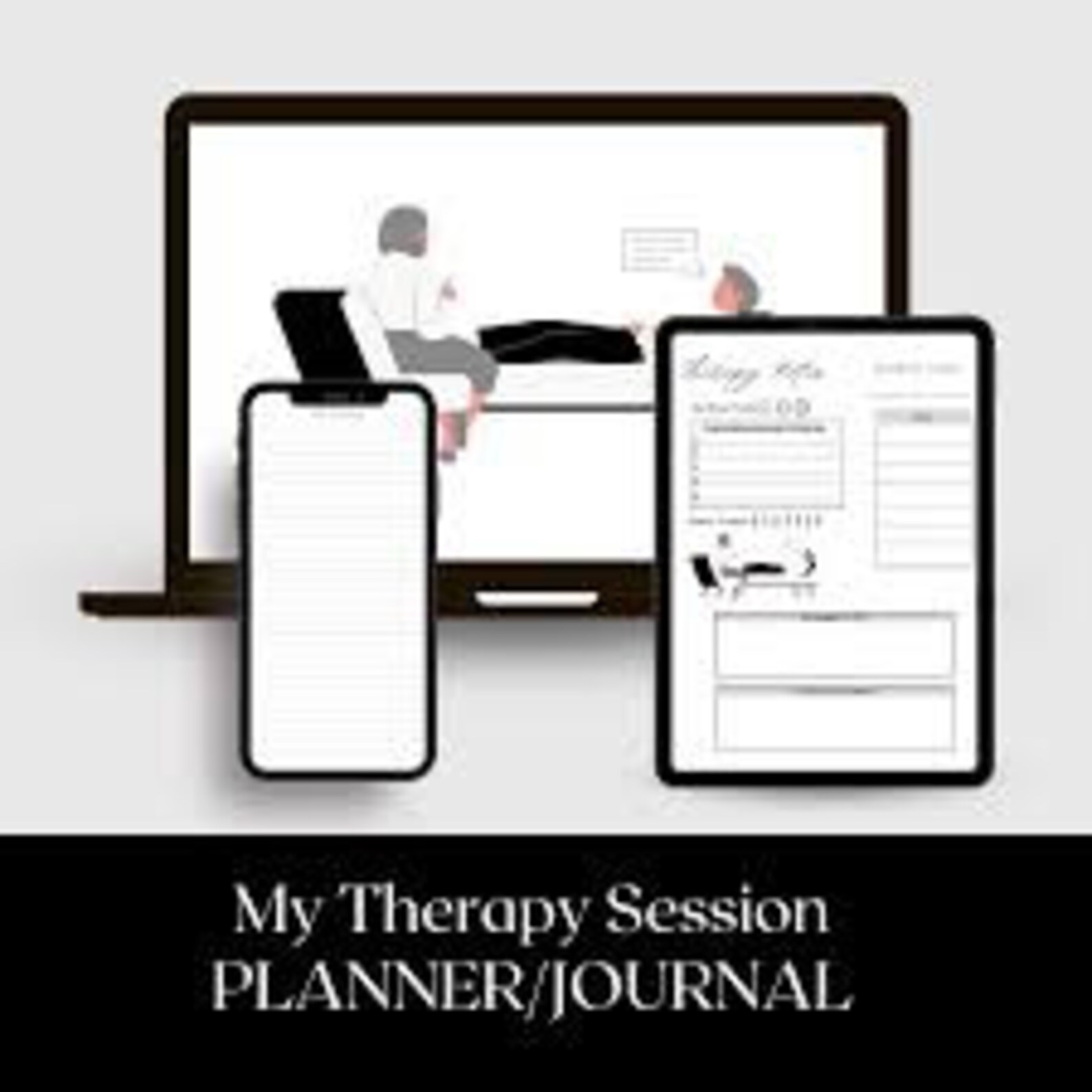 Therapy Session Planner | Printable Editable | Journal | Mental Health ...