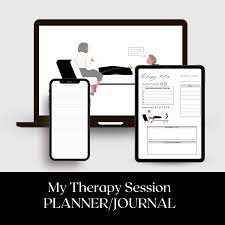 Therapy Session Planner | Printable Editable | Journal | Mental Health ...