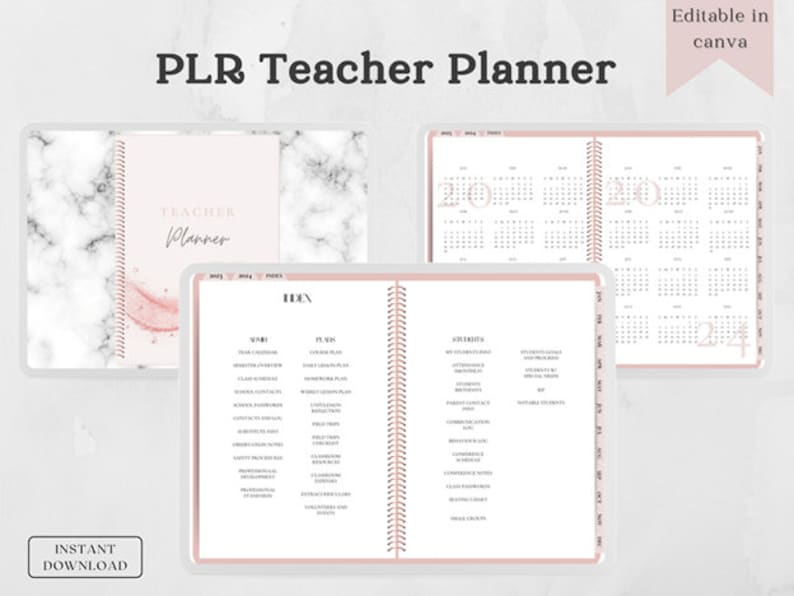 Digital Teacher Planner | Digital Download | Lesson Planner | Academic ...