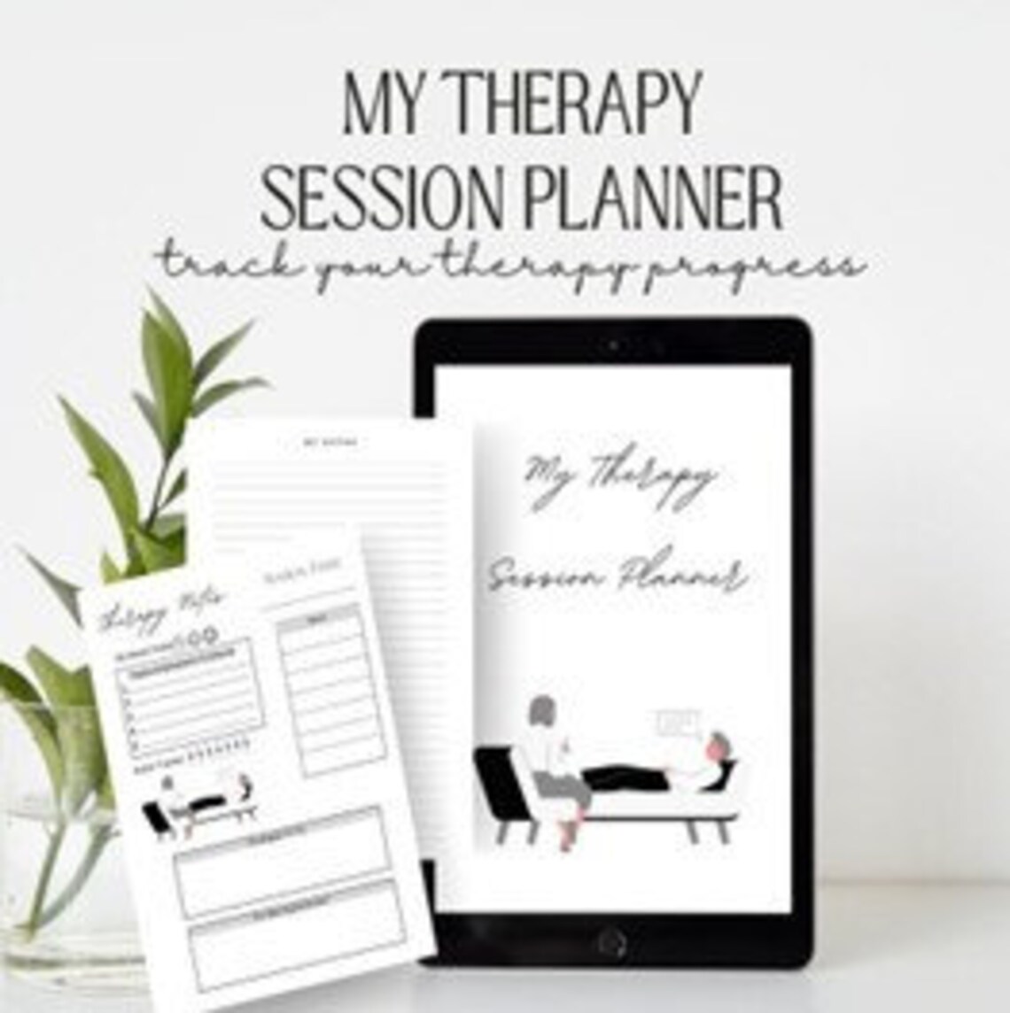 Therapy Session Planner Printable Editable Journal Mental Health ...