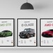 Mercedes Set of 3 Prints / DIGITAL Car Prints / A2 A3 A4 - Etsy