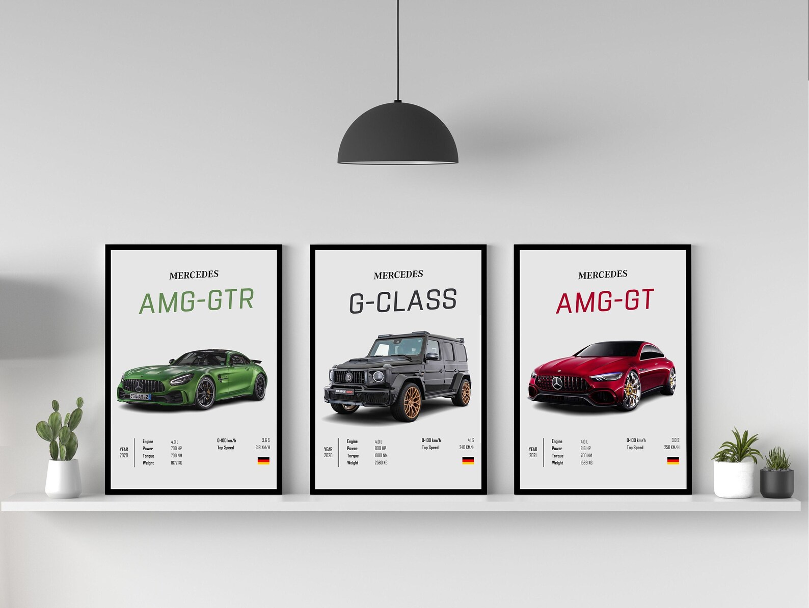 Mercedes Set of 3 Prints / DIGITAL Car Prints / A2 A3 A4 - Etsy
