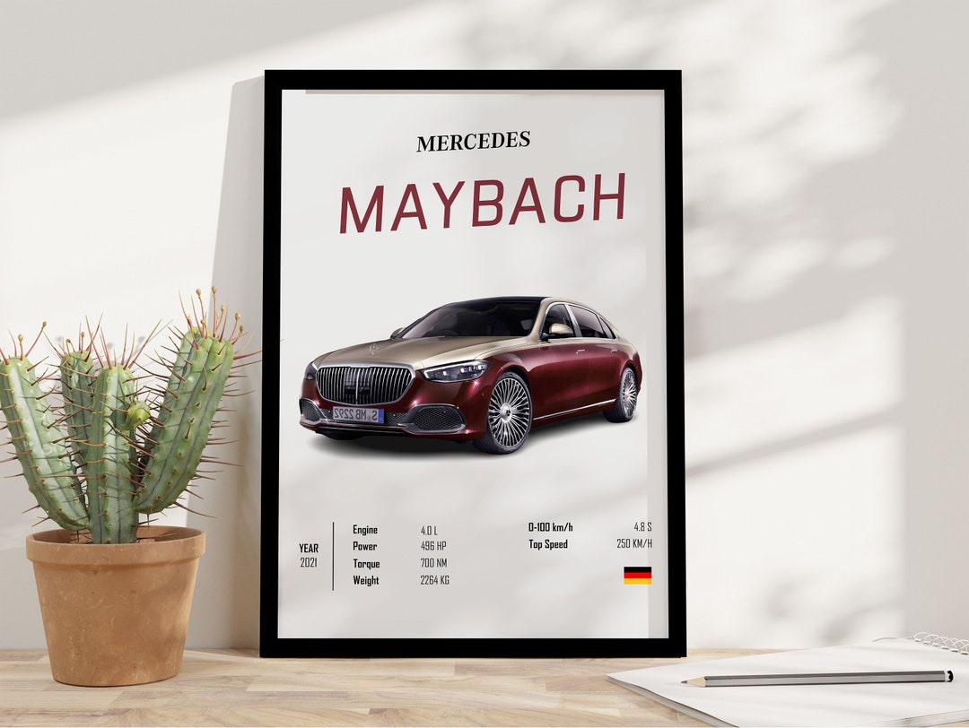 2021 Mercedes-benz S-class Digital Poster Print, Boys Room Decor, Home ...