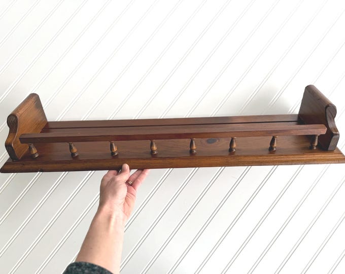 Vintage Balcony Railing Wall Shelf, Cottagecore Knick Knack Display ...