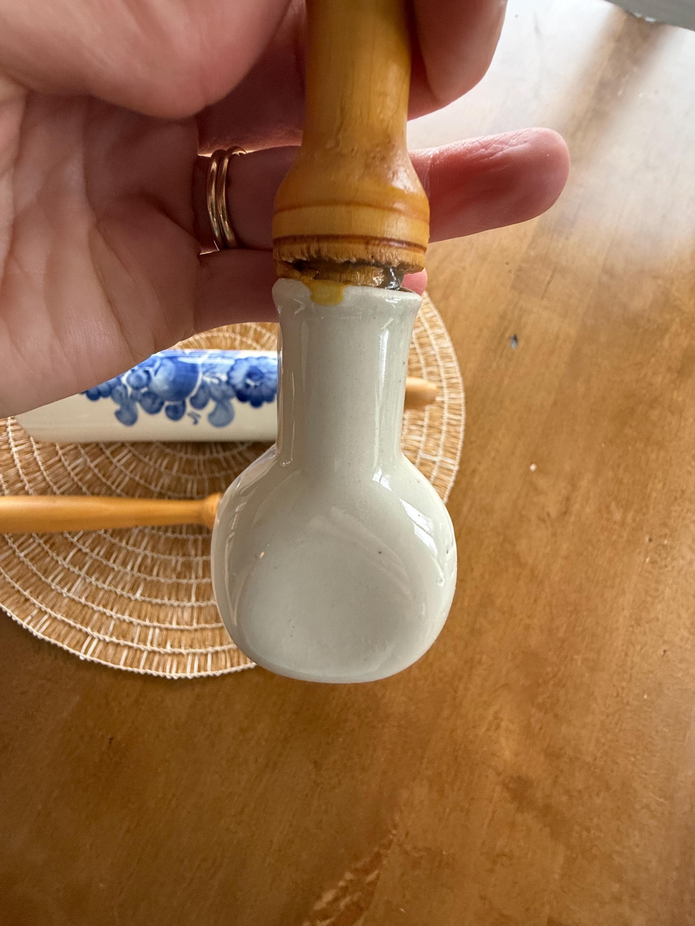 Vintage Blue and White Utensil Set, Antique Cookware Dutch German Blue ...