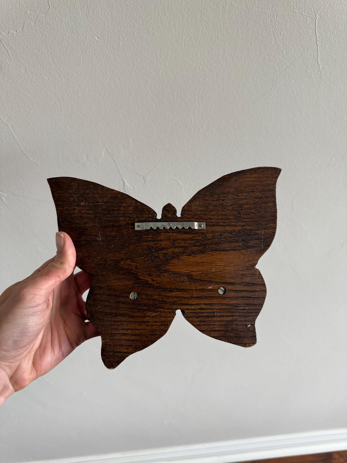 Vintage Wood Butterfly Wall Shelf, Cottagecore Butterfly Shape Wall ...