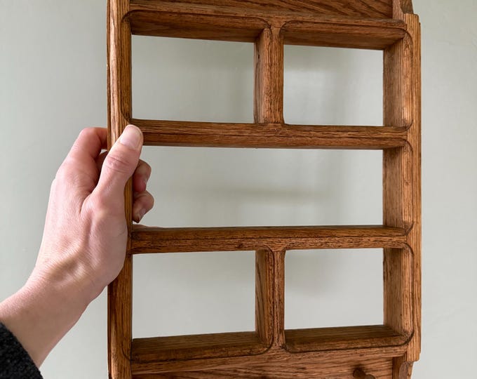 Small Miniatures Trinket Wall Shelf With Pegs, Cottagecore Knick Knack ...