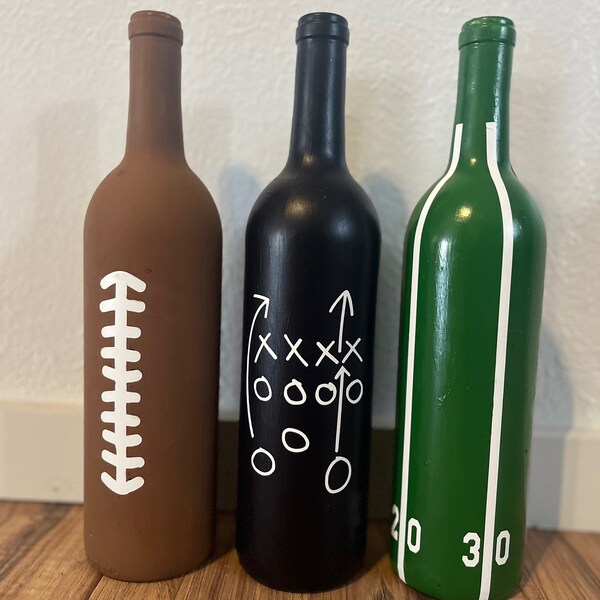 Decorated Wine Bottles - Etsy