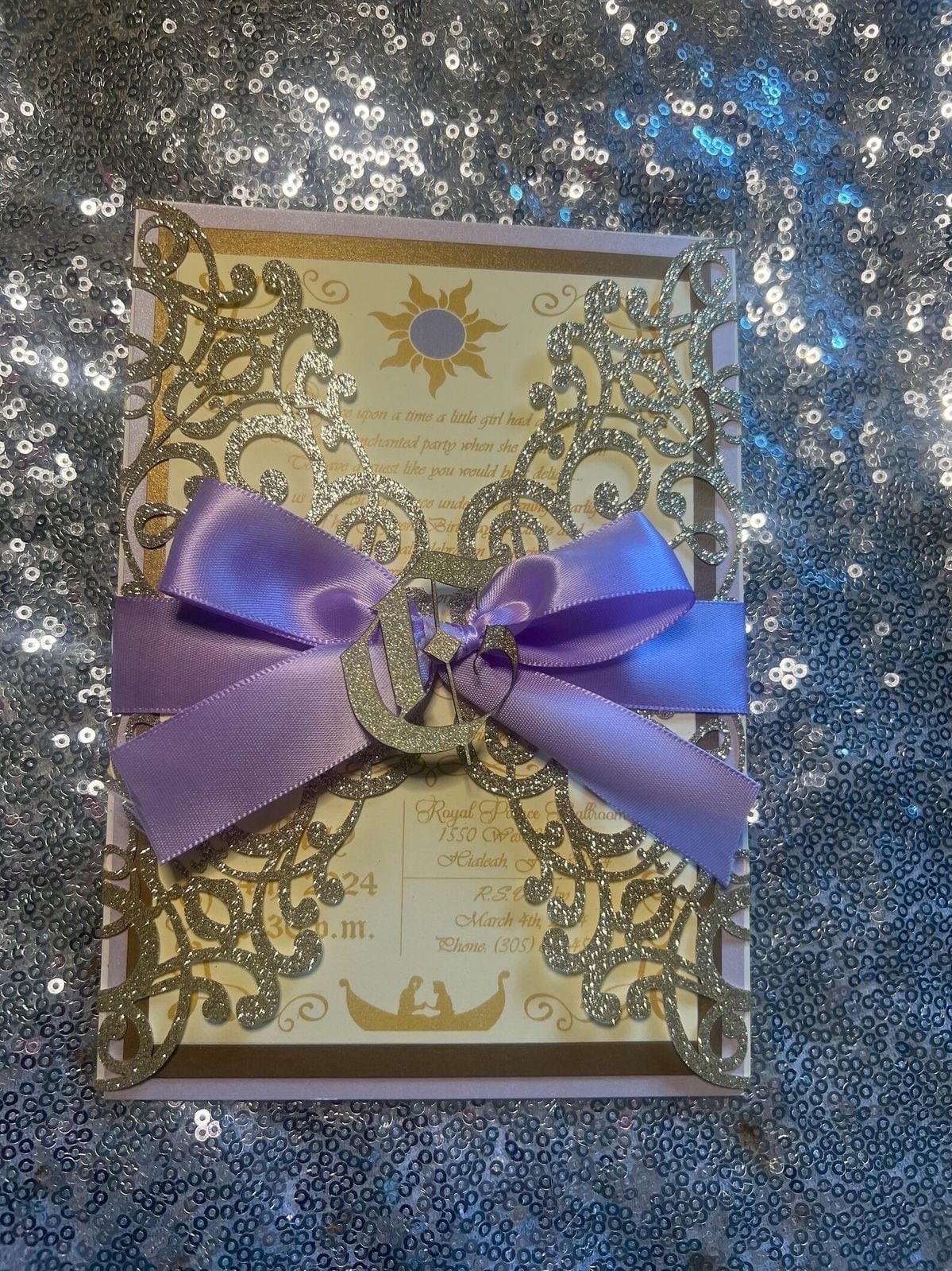Rapunzel Tangled Quinceañera Invitation, Sweet 16, Wedding Invitation ...
