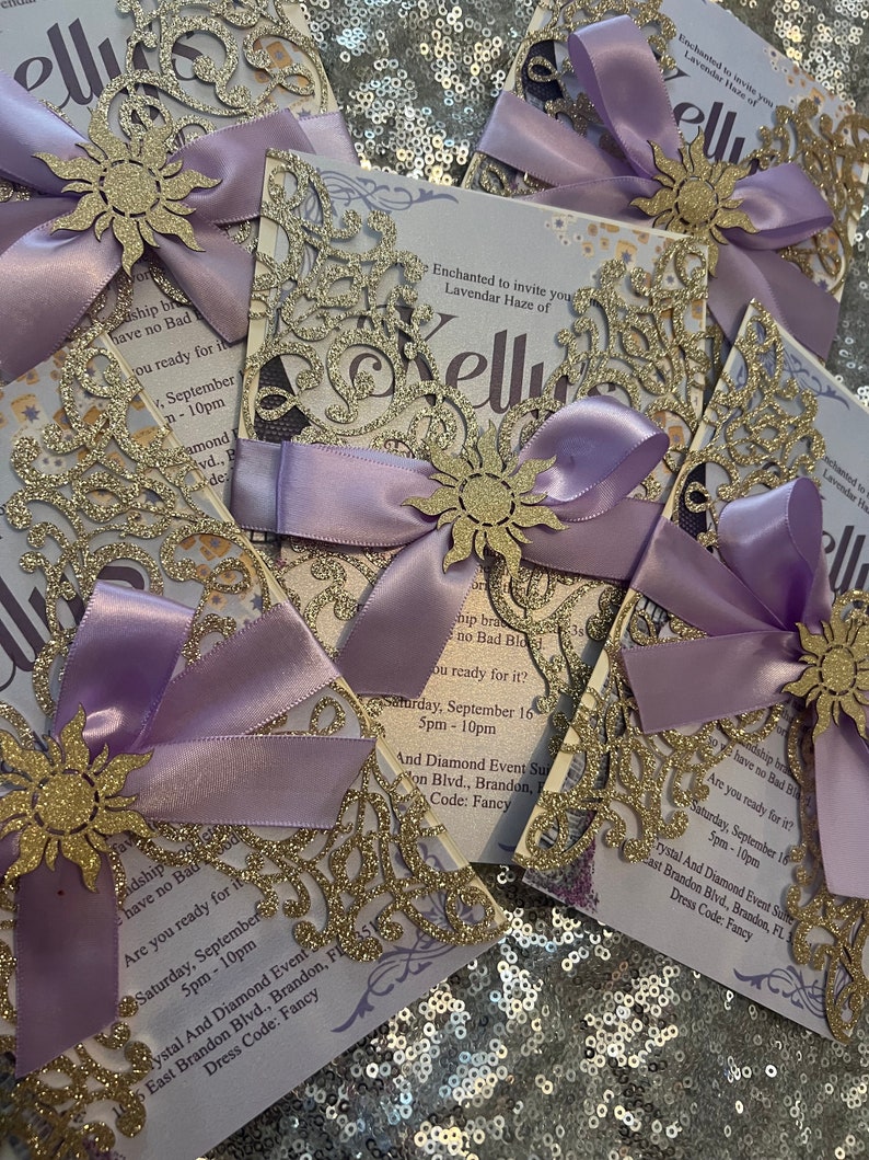 Rapunzel Quinceañera Invitation - Etsy