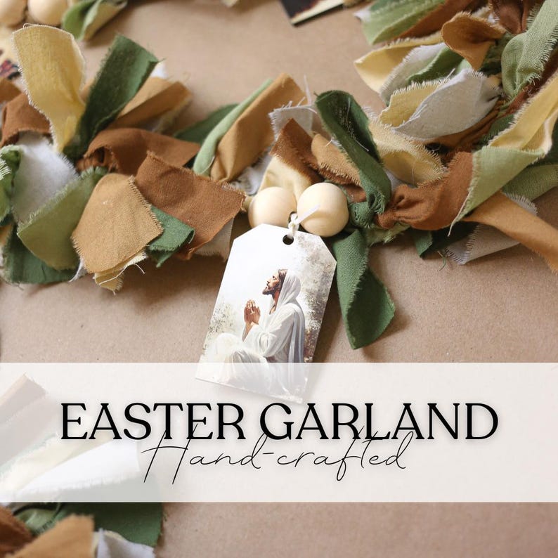 Easter Garland, Holy Week Garland, Jesus Christ, LDS, Christian Wall ...