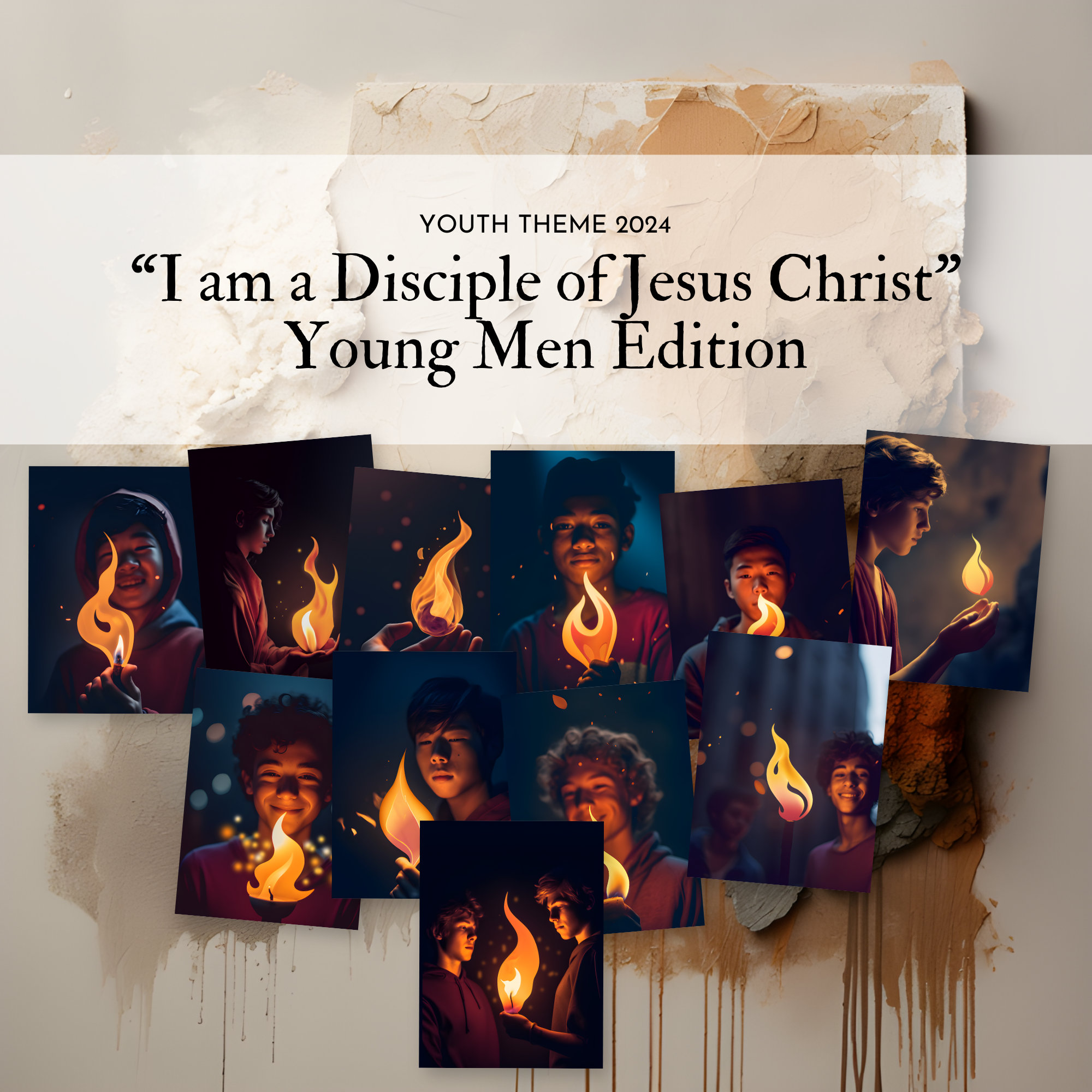 Youth 2024 "i Am A Disciple of Jesus Christ" Theme Inspired Digital Art ...