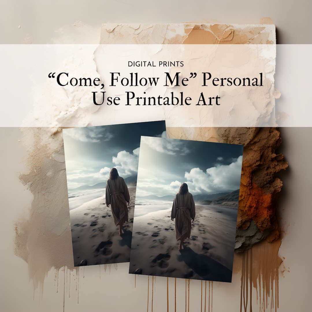 Digital Print File "come, Follow Me" Christian Art Ministering New ...