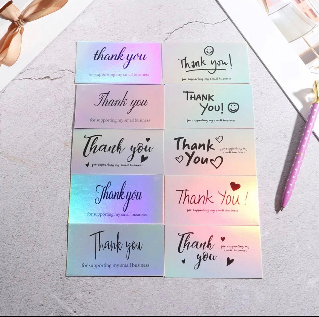 Thank You Cards/ Small Business Cards/ Cute Small Biz Supplies/ Small ...