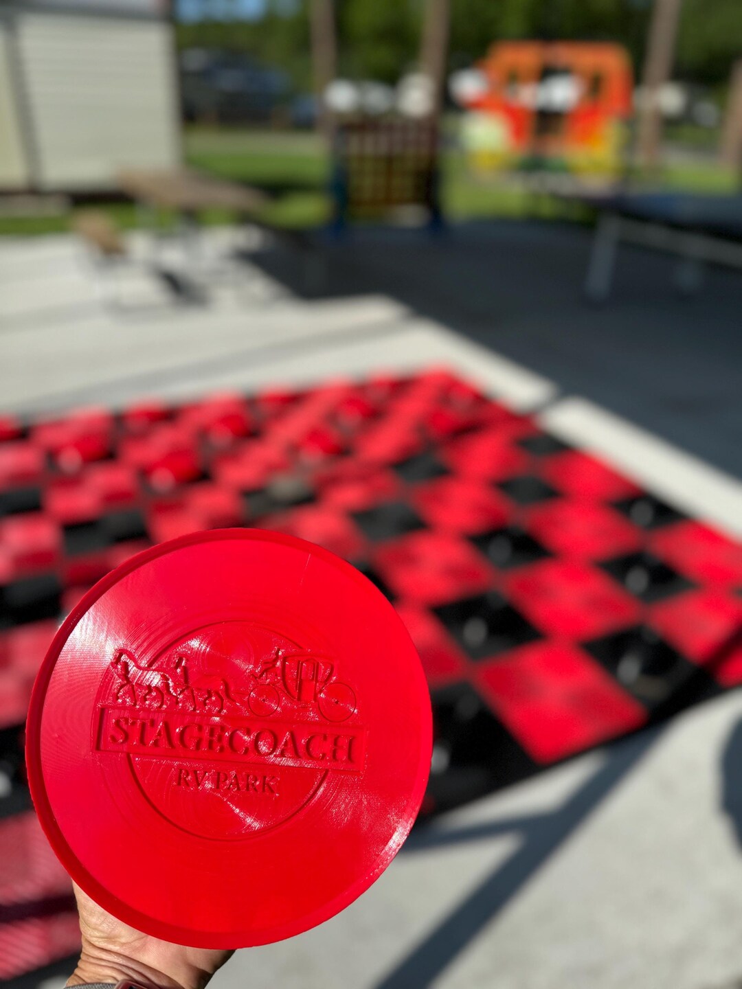 3D Printed Personalized Giant Checkers Set pieces Only - Etsy