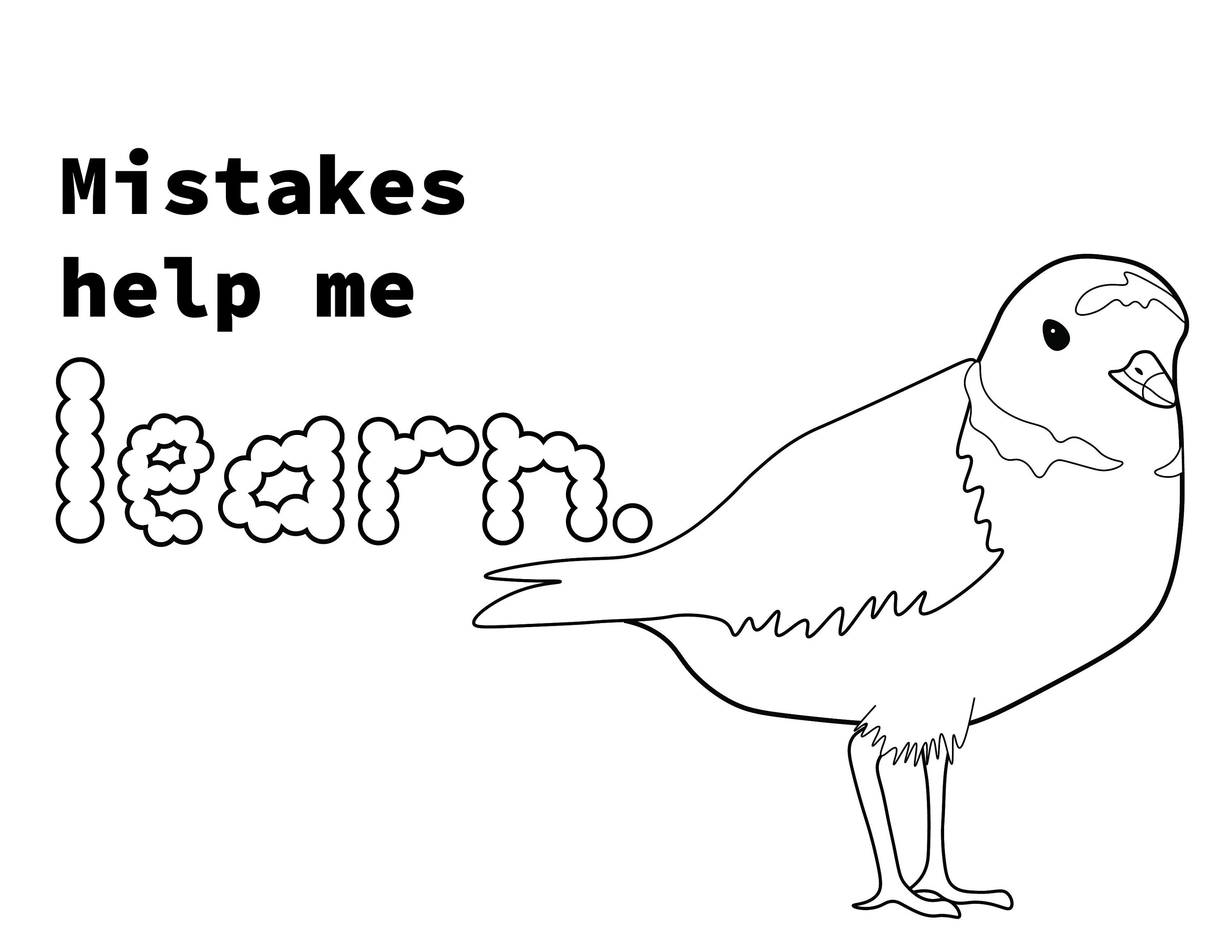 Mindful Bird Colouring Sheets - Etsy
