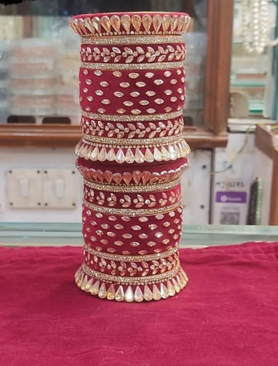 Handmade Royal Nizami Bangles Set/2 Hand Set/made by Handwork,zardozi ...