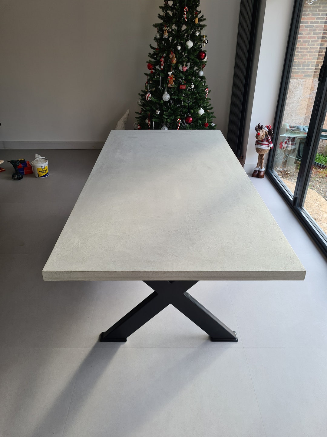 Bespoke Microcement Dining Table - Etsy UK