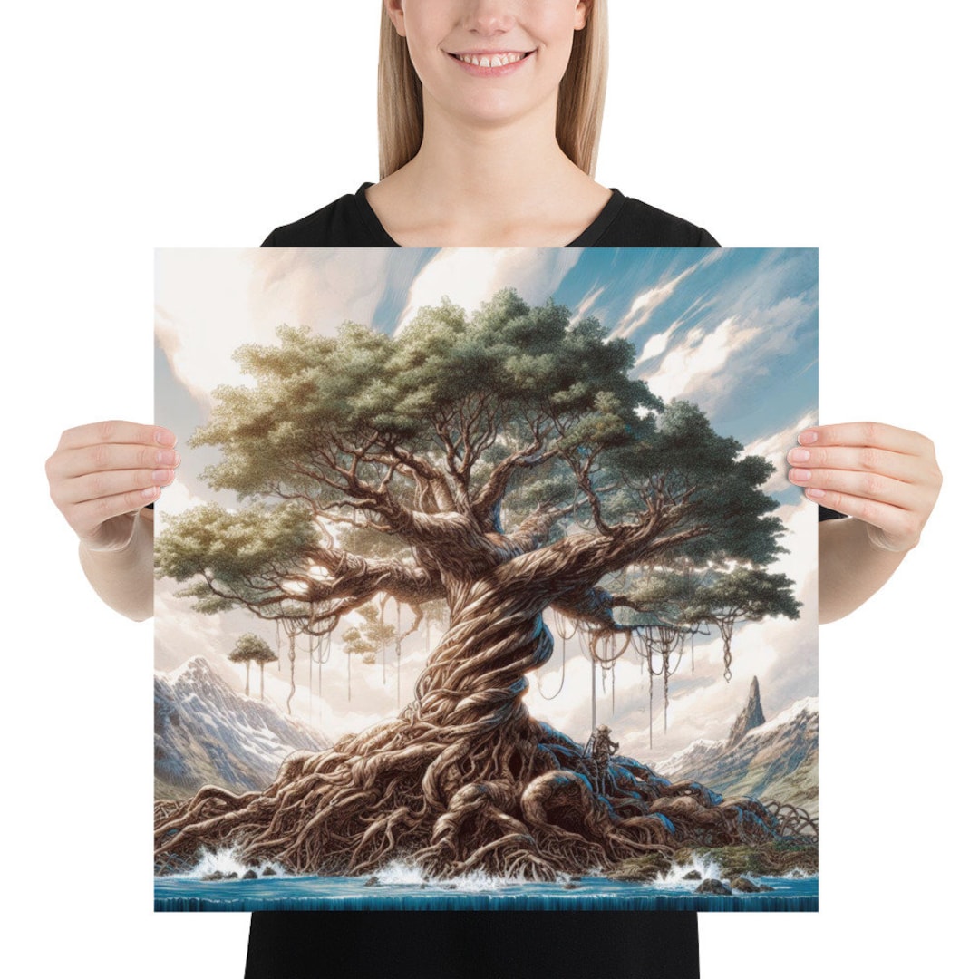 Poster Poster / World Tree Tree of Life Magic Tree Mana - Etsy