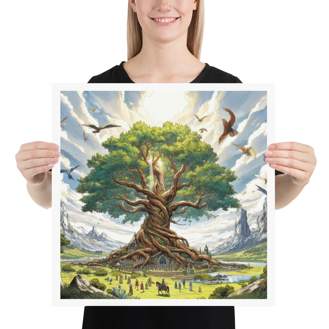 Poster, Poster / World Tree, Tree of Life, Magic Tree, Mana, Vril ...