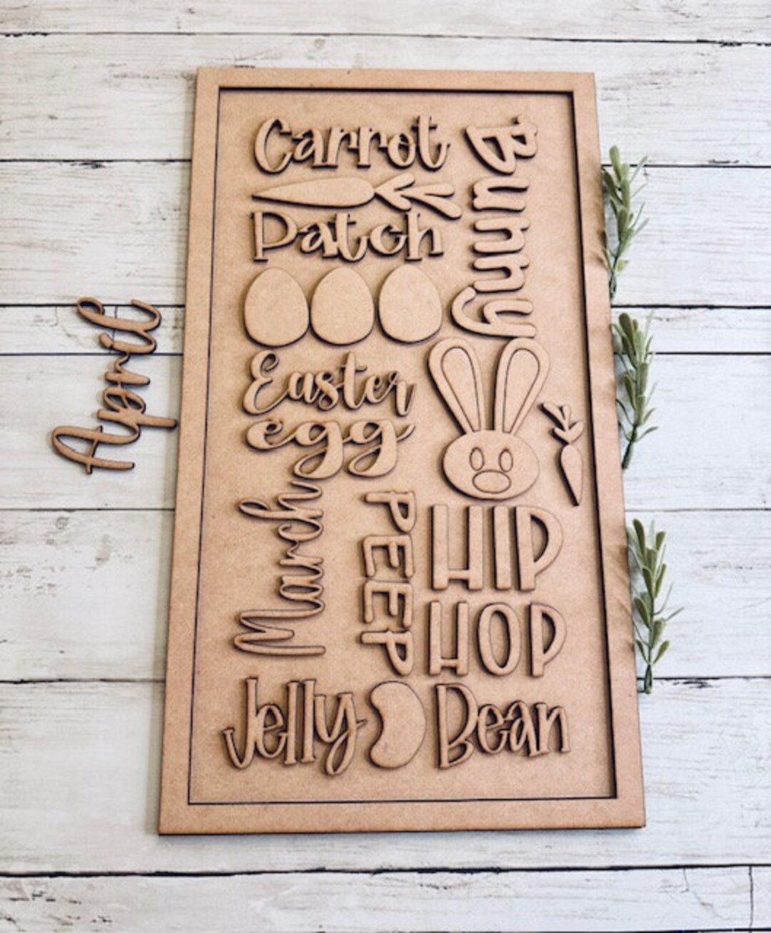 DIY Craft Kit, Easter Collage Sign. Family and Kids Crafts, Holiday ...