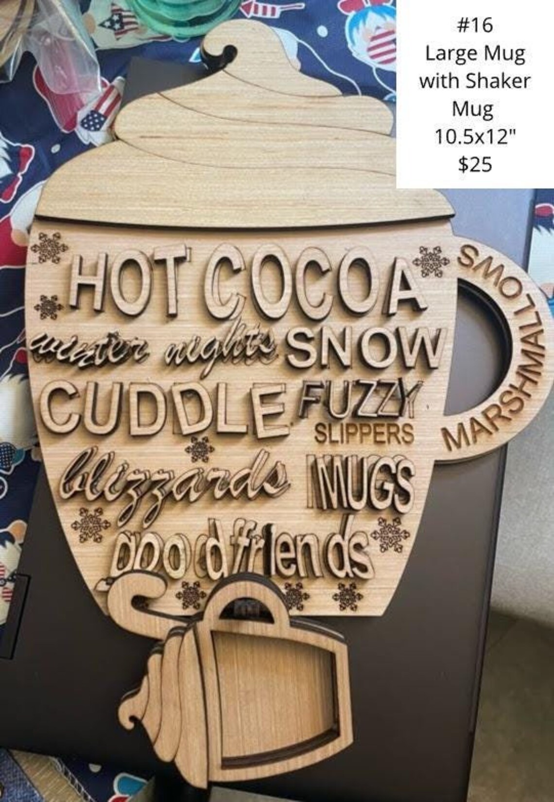 Large Christmas Mug and Small Shaker Mug, DIY Craft Kit, Christmas Kits ...