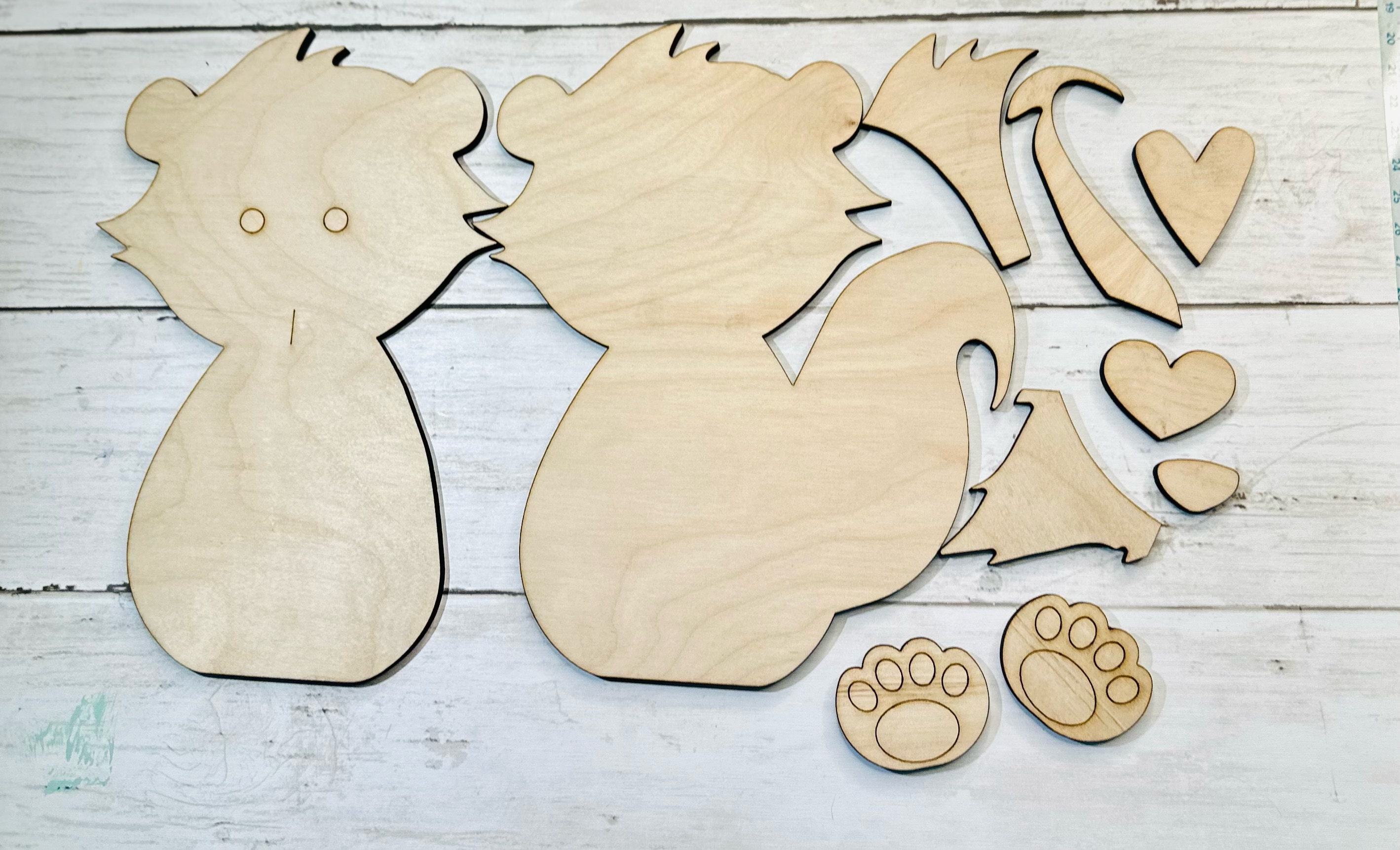 DIY Craft Kit, DIY, Home Decor, Skunk Craft Kit, Wood Crafting Kit ...