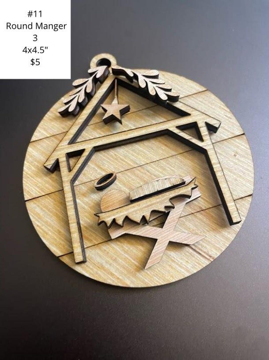 Manger Ornament, DIY Craft Kit, Christmas Kits, Christmas Craft, Family ...