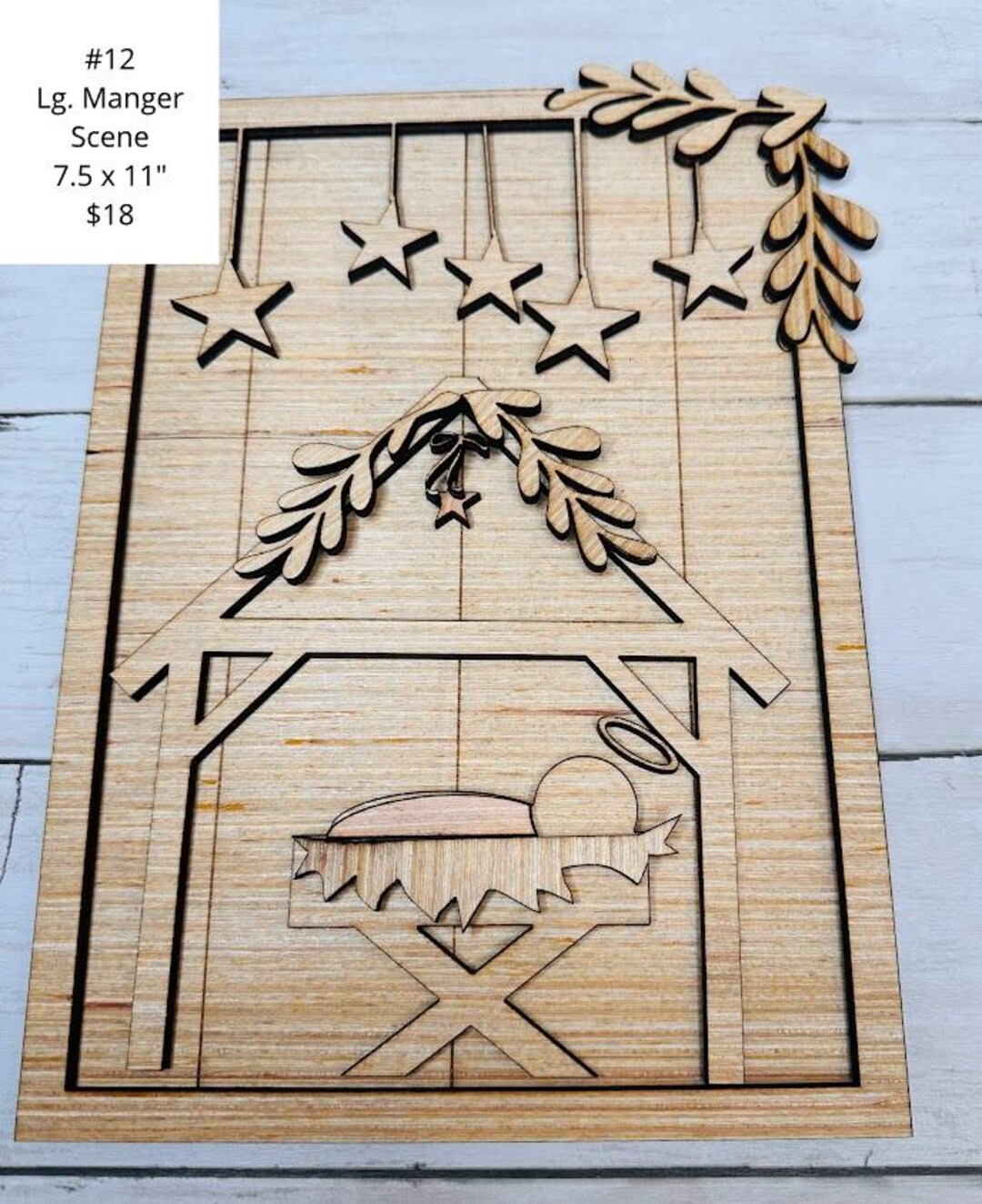 Large Manger Scene, DIY Craft Kit, Christmas Kits, Christmas Craft ...