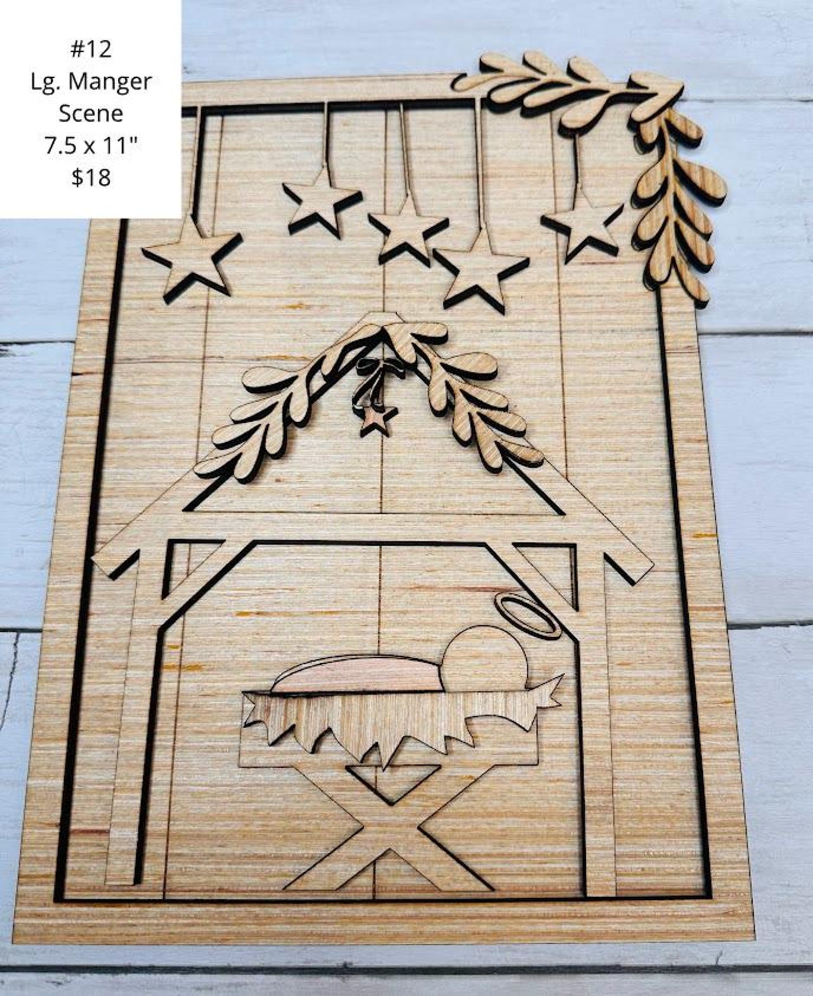 Large Manger Scene, DIY Craft Kit, Christmas Kits, Christmas Craft ...