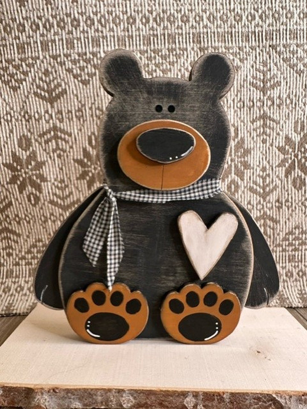 DIY Craft Kit, DIY, Home Decor, Bear Craft Kit, Wood Crafting Kit, Kids ...