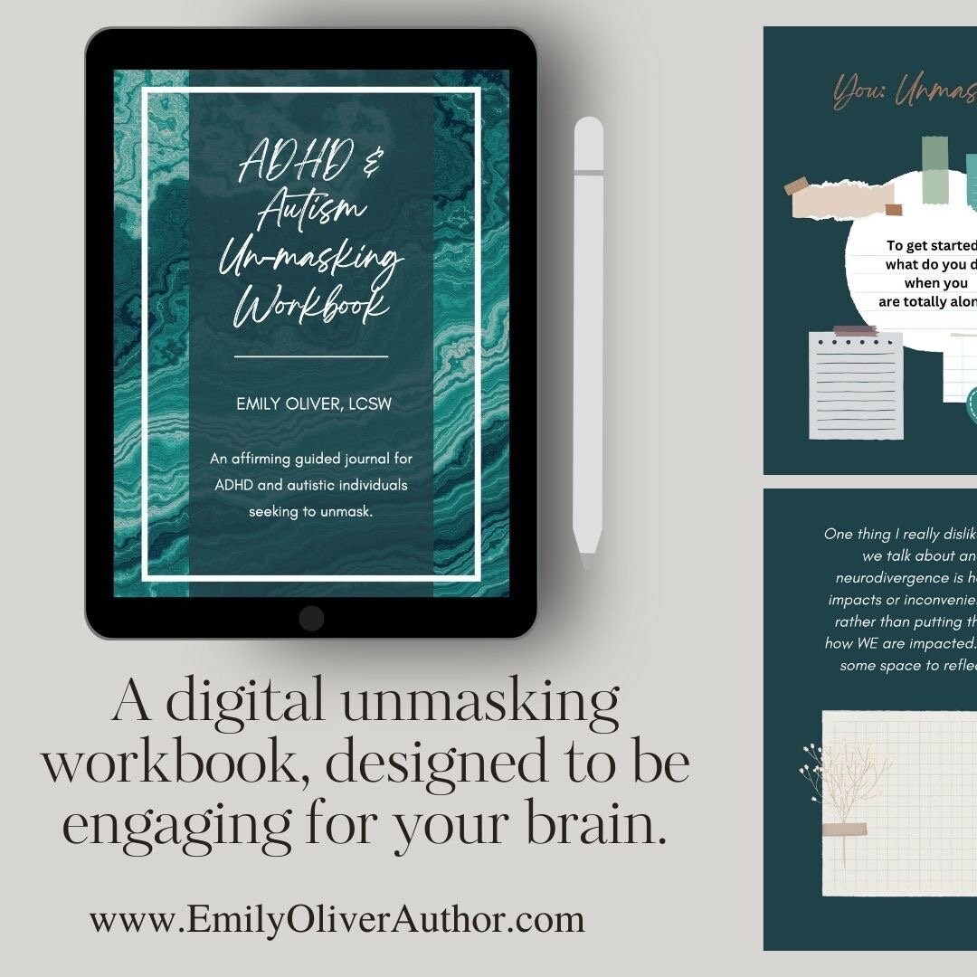 ADHD & Autism Unmasking Workbook by Emily Oliver, LCSW - Etsy