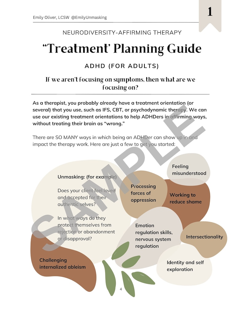 Neurodiversity-affirming Treatment Planning Guide for Therapists - Etsy