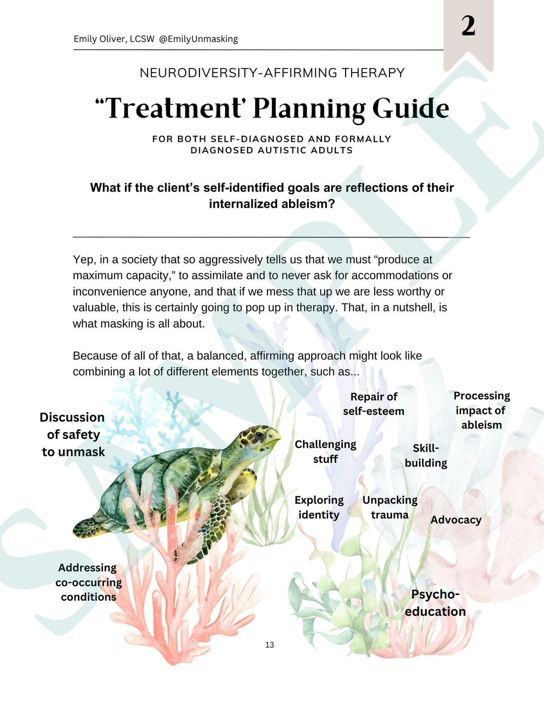 Treatment Planning Guide for Autism for Therapists Neurodiversity ...