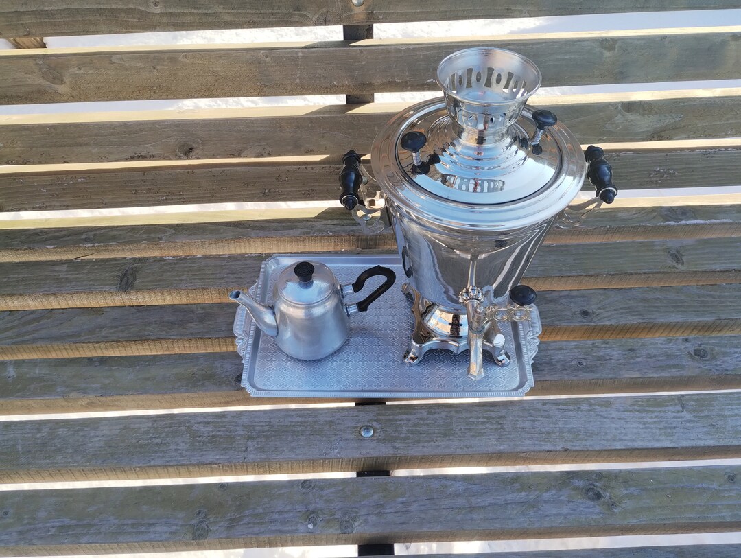 Vintage Russian Samovar. Electric Samovar. Teapot-water. Metal Teapot ...