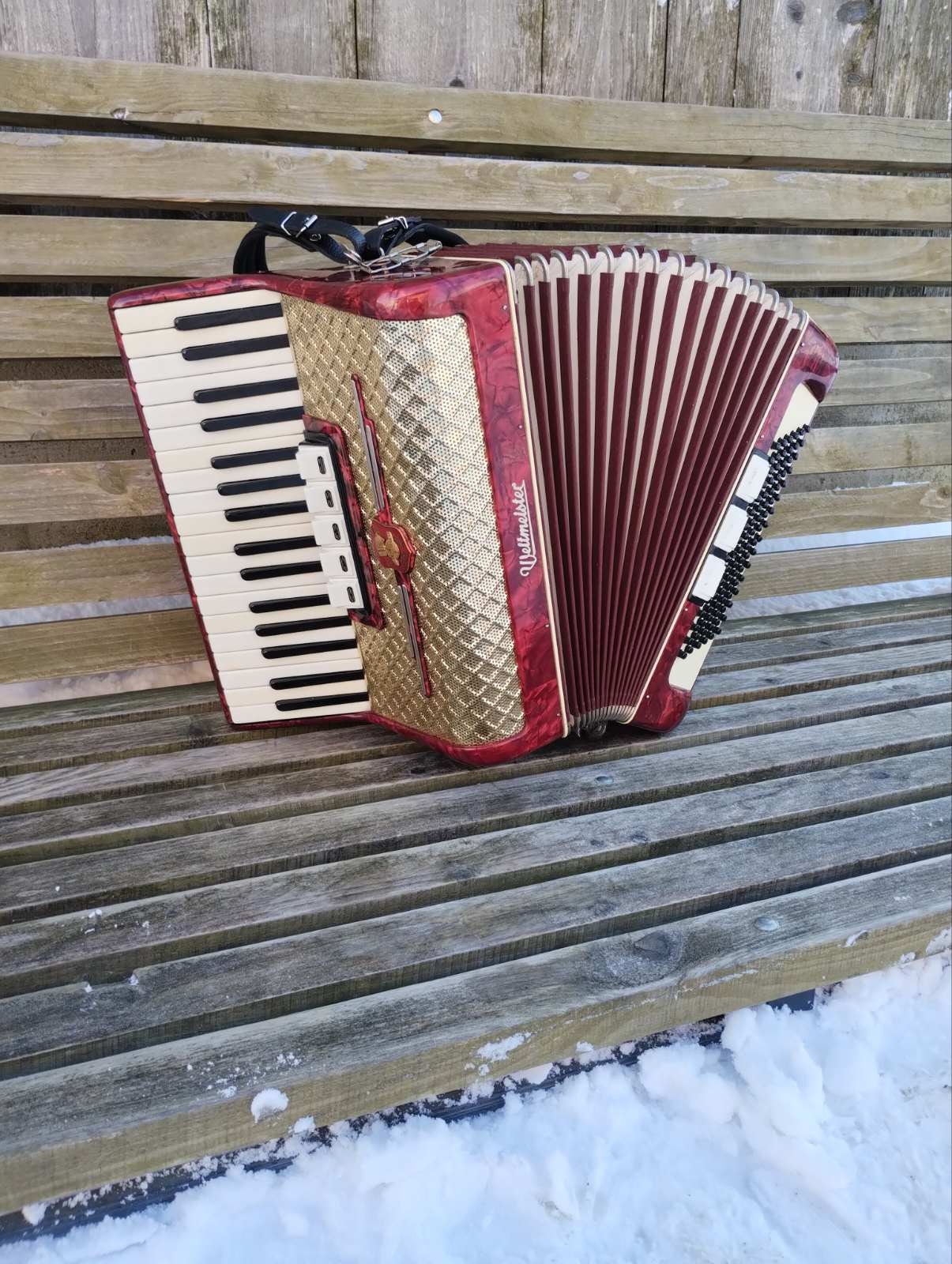Vintage Accordion Weltmeister. Germany Accordion. Accordion 96 Bass ...