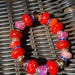 Beaded Elastic Bracelet Red Color - Etsy