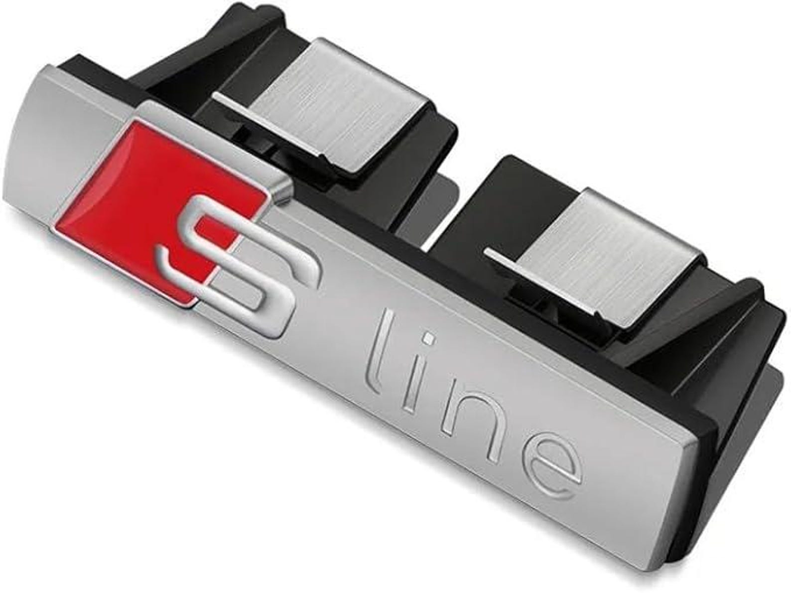 AUDI S-LINE Grille Badge | Gloss Black, Matt Silver or Chrome - Etsy