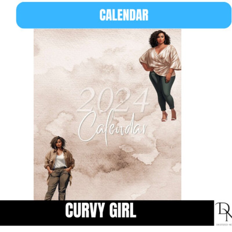 Curvy Calendar - Etsy