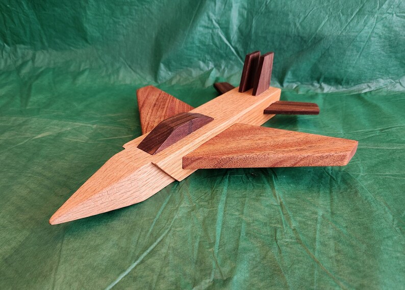 Toy Wooden Airplane Fighter Jet - Etsy