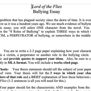 Lord of the Flies Comprehensive Unit Plan - Etsy